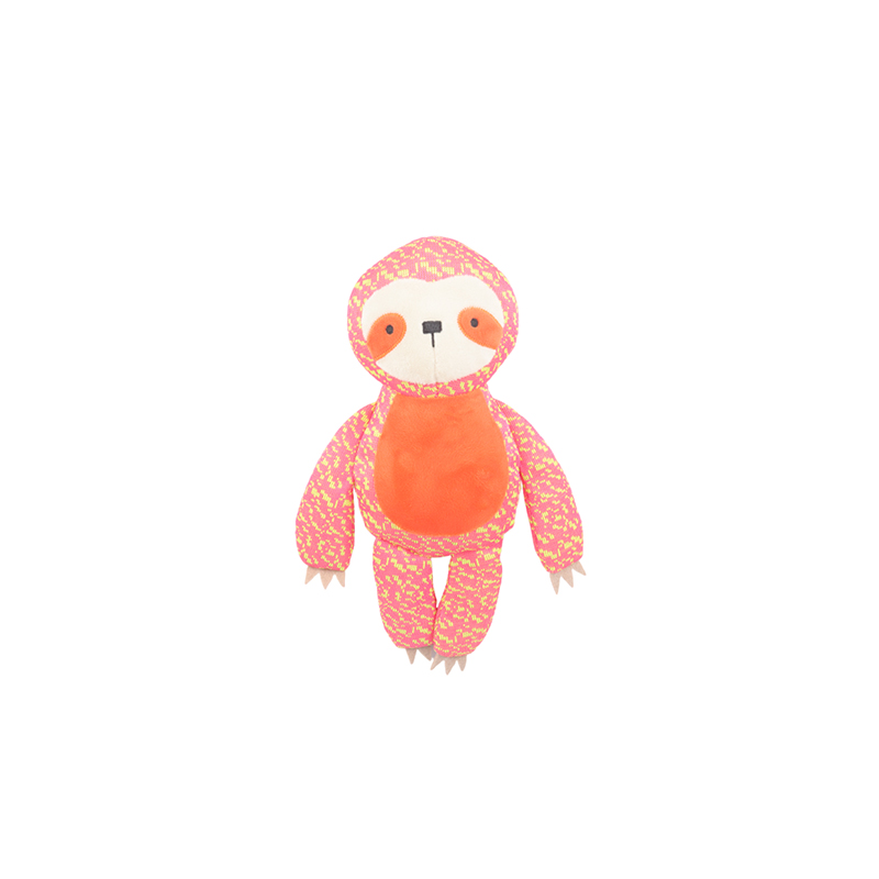 Orange Sloth Dog Plush Toy
