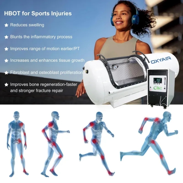 Máquina hiperbárica médica de la terapia de la cámara del oxígeno de 2,0 ATA Shell duro HBOT con ...