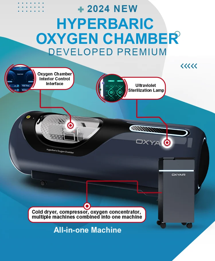 34''D 1.5-2.0 ATA High Quality Wellness Home Hyperbaric System Hard ...