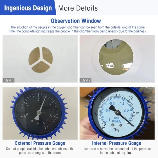 2 Person Multiplace Chambers Hyperbaric Chamber Professional HBOT ...