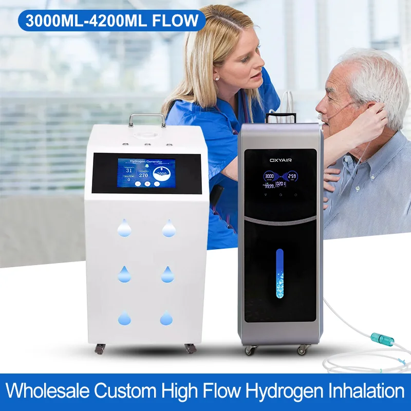 High Flow Best Hydrogen Inhalation Machine Portable 3000ml/4200ml H2 ...