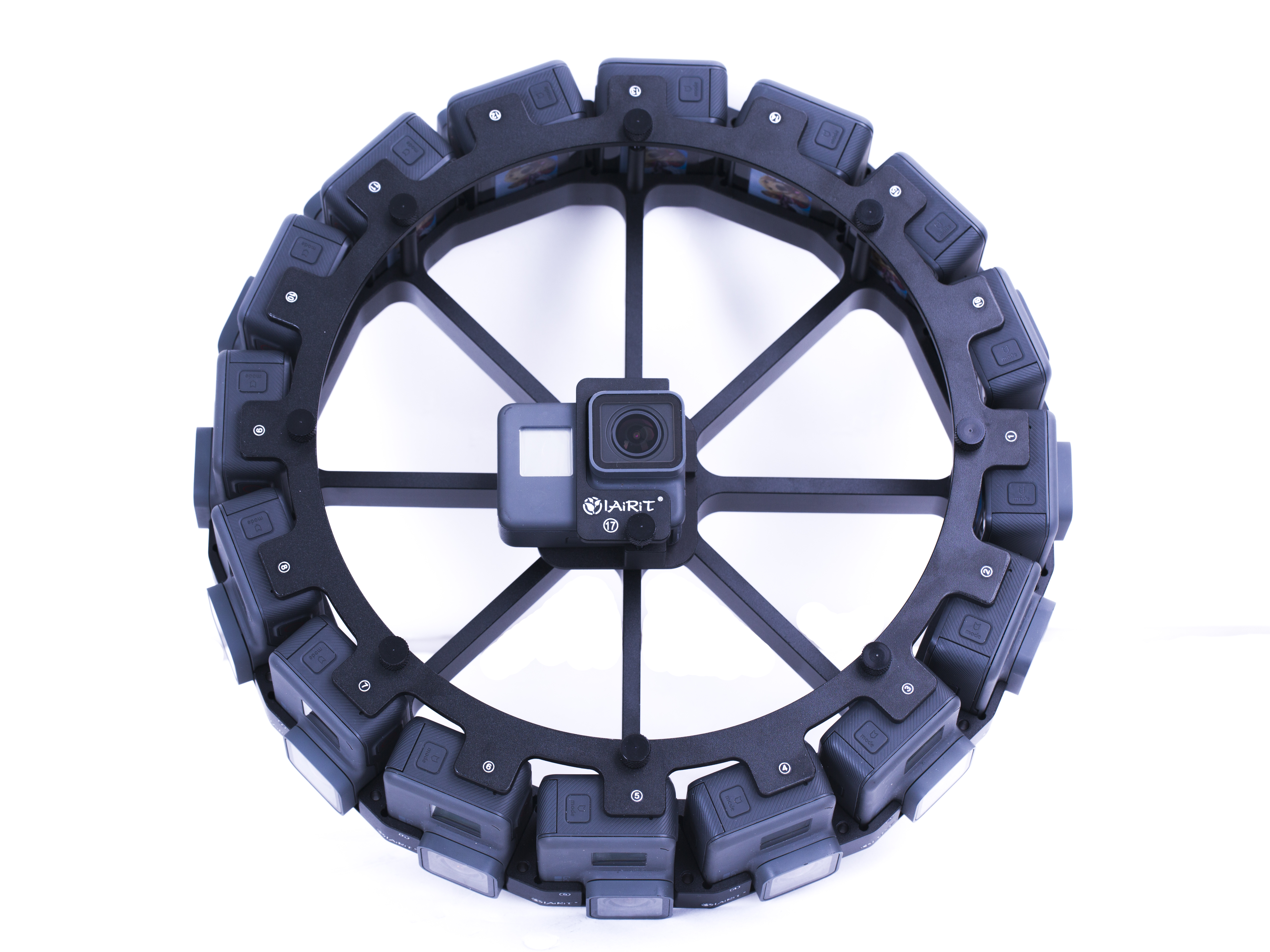 16+1 3D 4K/8K 360VR Panoramic Rig For GoPro Hero5