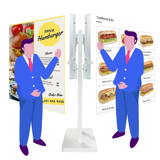 Dual Screen Mcdonald's Self Service Pos Payment Kiosk