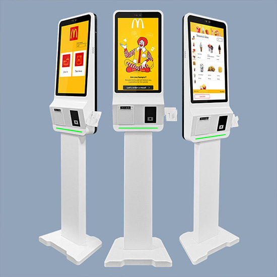 24 Inch Multimedia Kiosk Machine POS Point Of Sale Kiosk