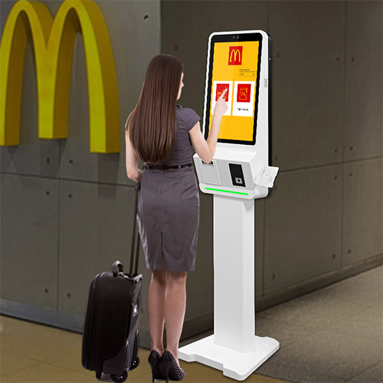 24 Inch Multimedia Kiosk Machine POS Point Of Sale Kiosk