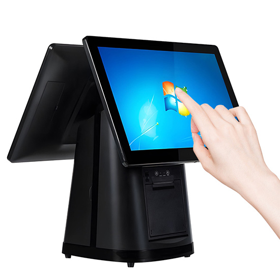 All In One Integrated Touch Screen Pos Cash Register With Receipt Printer