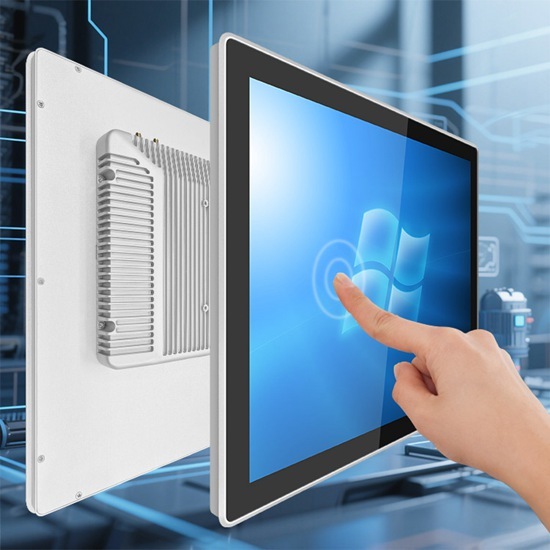 Rugged Aluminum Fanless Industrial 19 Inch Square Touchscreen Monitor ...