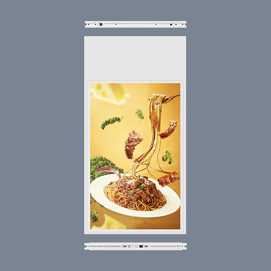 55 Inch Double-Sided Hanging Digital Signage | Hanging Menu Display