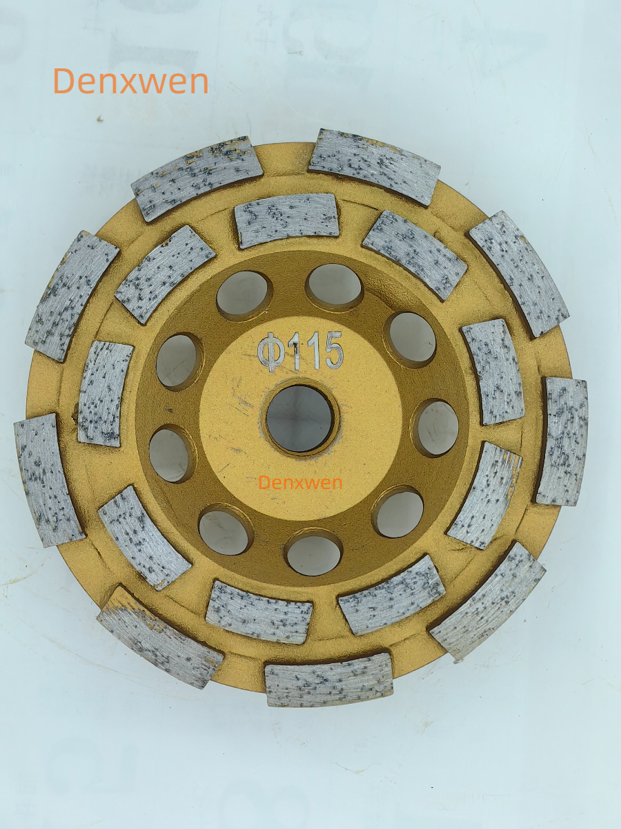 4.52inch welded double row diamond grinding wheel Concrete Turbo ...