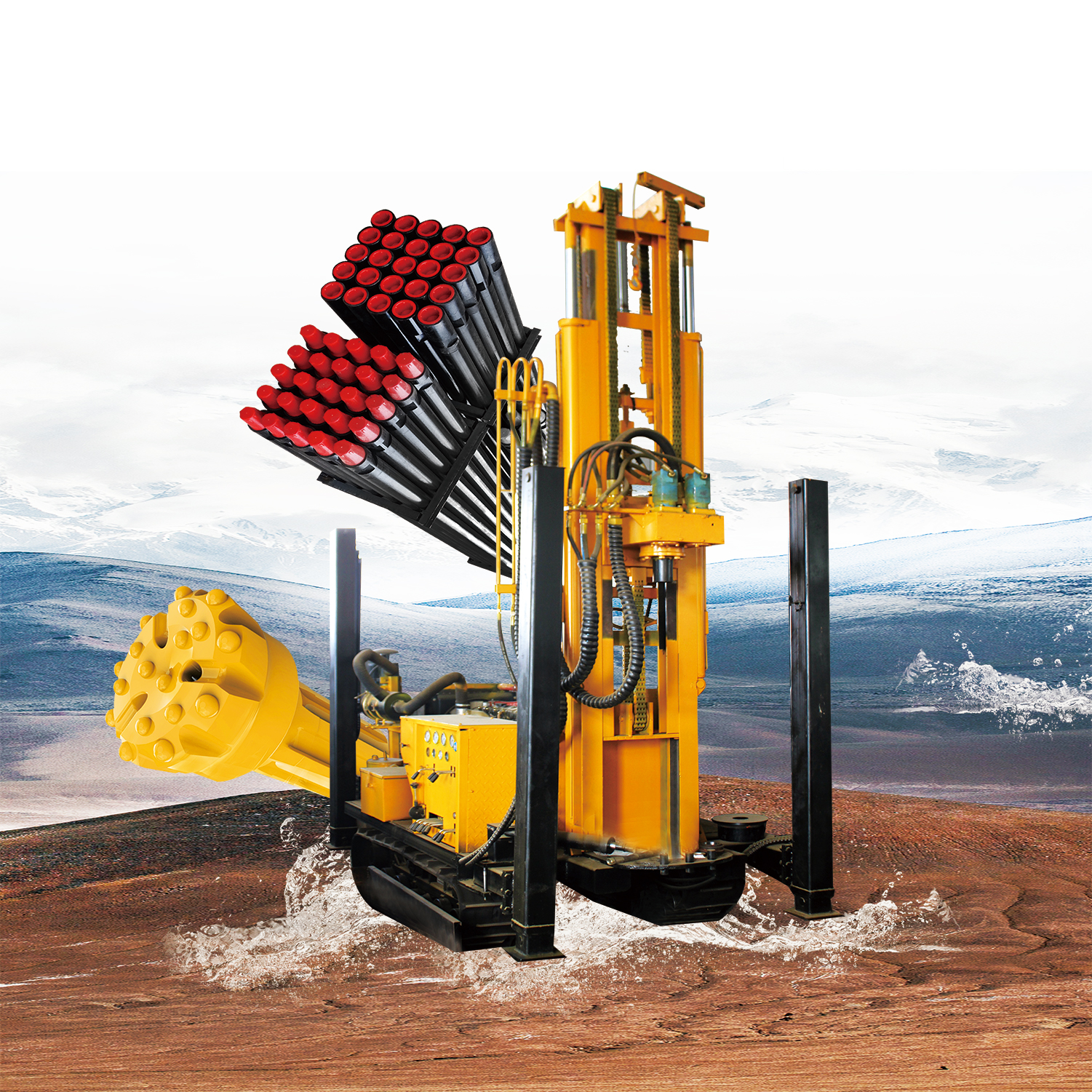 How to use Water well DTH drilling rig