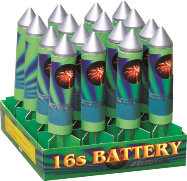 16 Shots Battery Missiles Fireworks