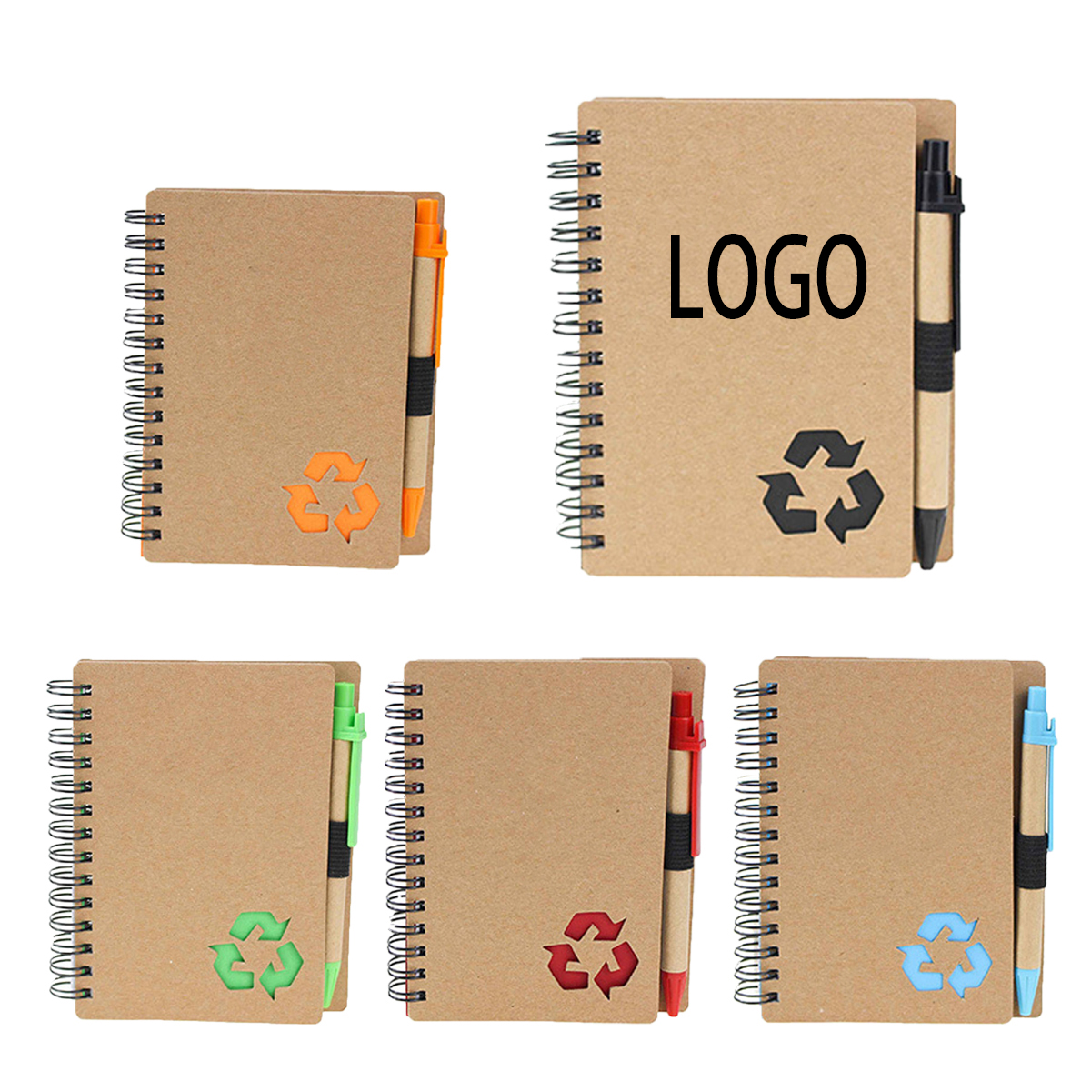 Custom Kraft Paper Notepad with Pen