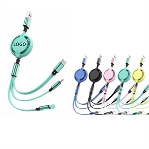 3-In-1 Telescopic Charging Line Cable Power Cables