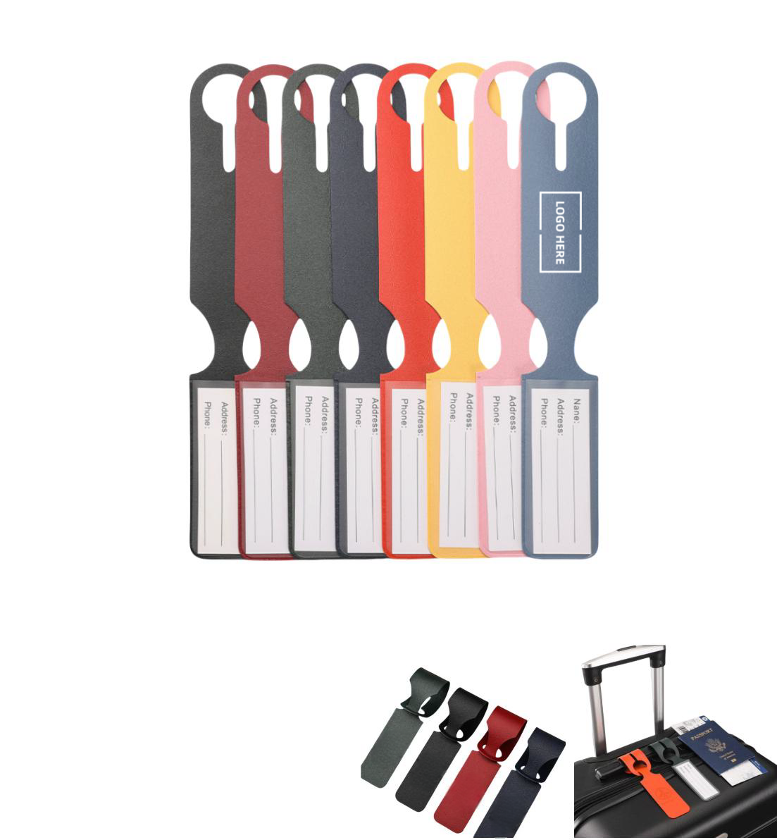 Leather Luggage Spotter Tag