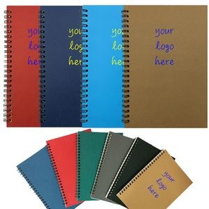 A5 Kraft Paper Spiral Notebook