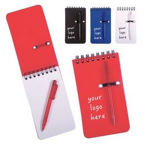 Poket sized Spiral Notebook w/pen
