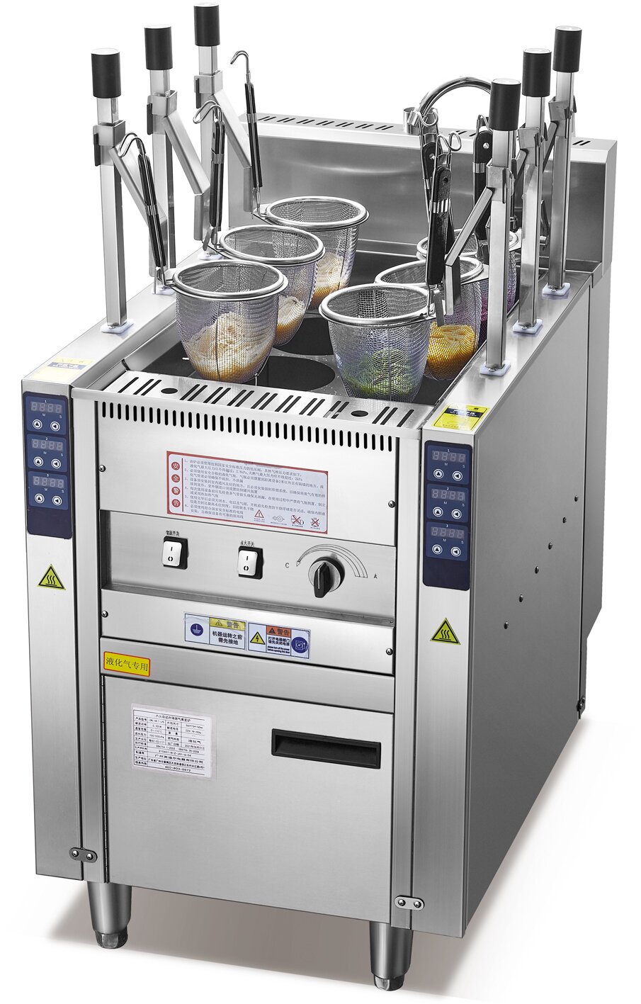 Automatic lifting gas noodle cooker