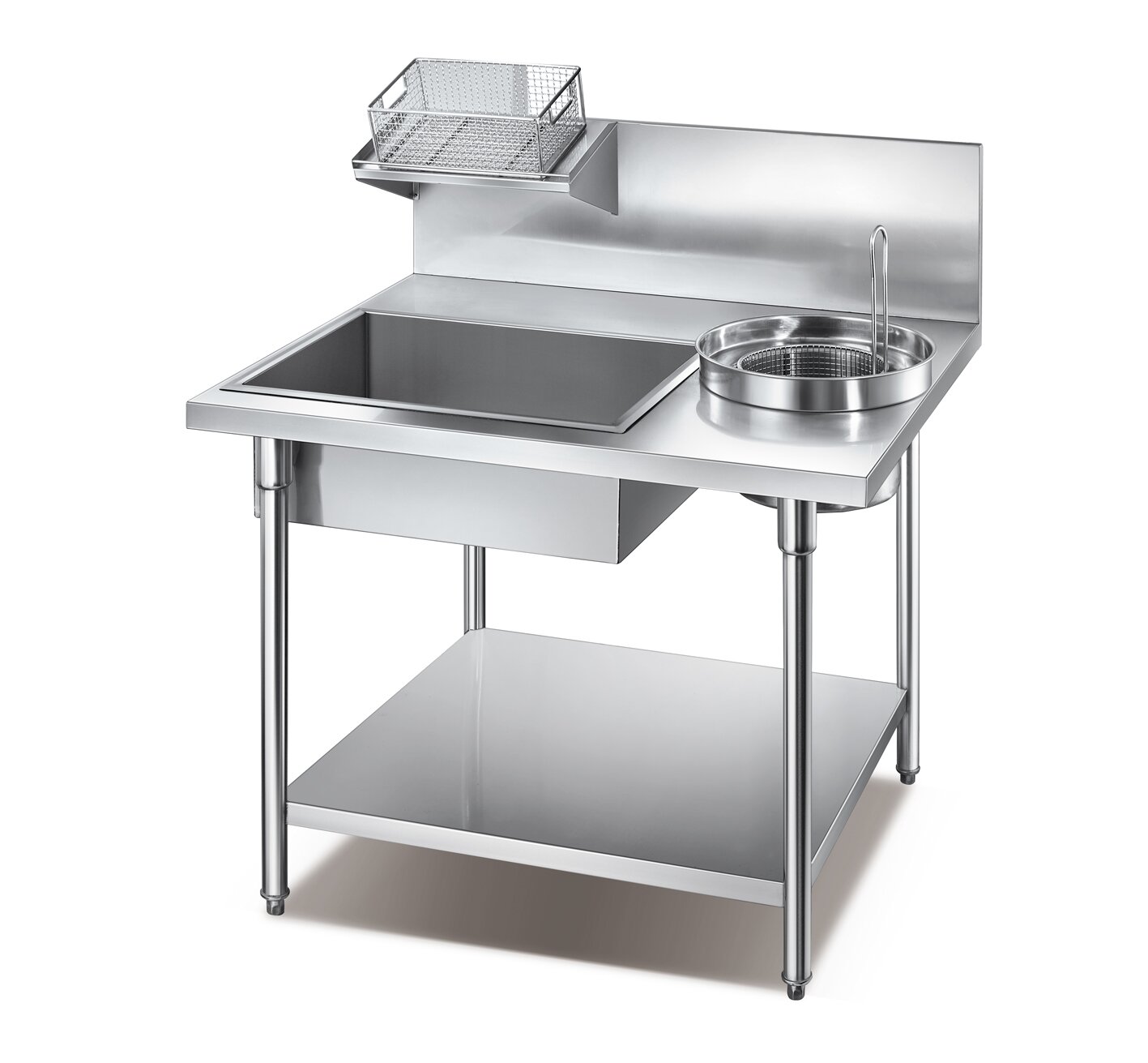 Single cylinder powder coating table