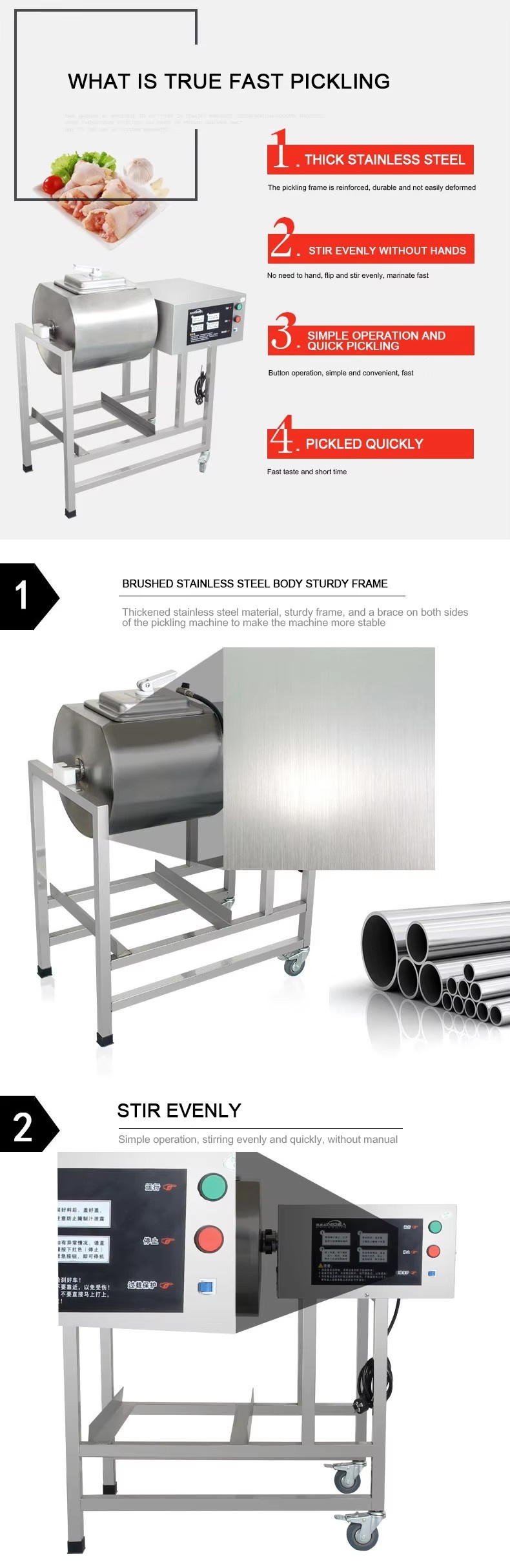 Mechanical marinating machine