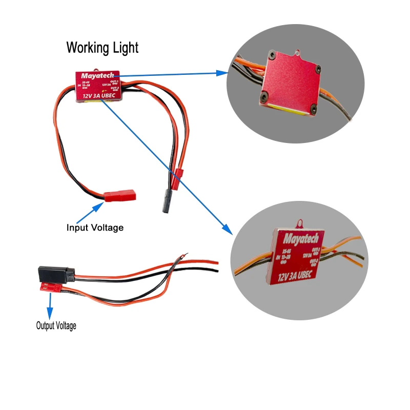 UBEC BEC Power Module 3A 5V/12V2-6S