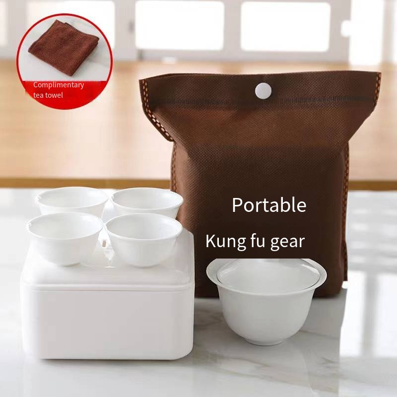 Outdoor Travel Tea Set - Quick Cup Ceramic Tea Set, Portable Travel ...
