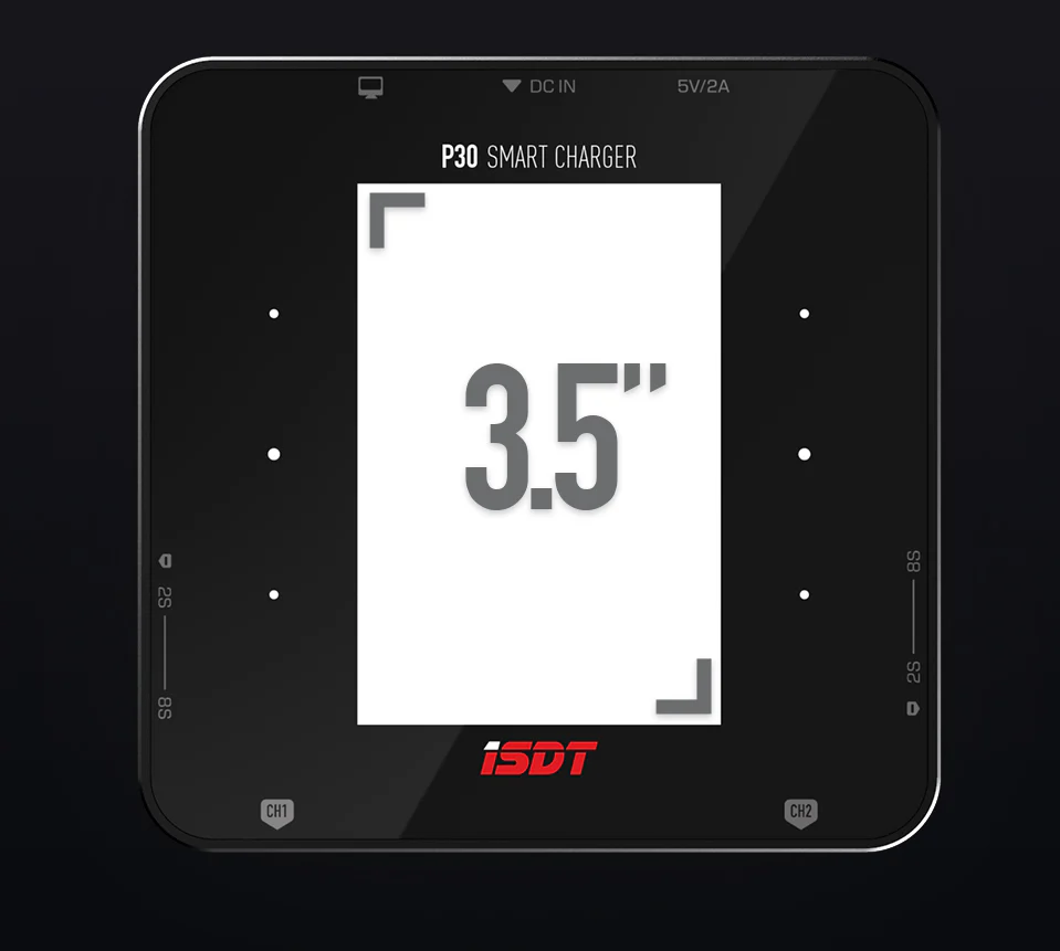 ISDT P30 X2 30AX2 Dual Channel for Bluetooth Charger Discharger 1-8S Li-ion Life NiCd NiMH Smart ...