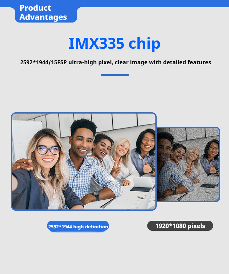 5MP IMX335 Mini USB Plug-and-Play Industrial Camera Module Portable ...