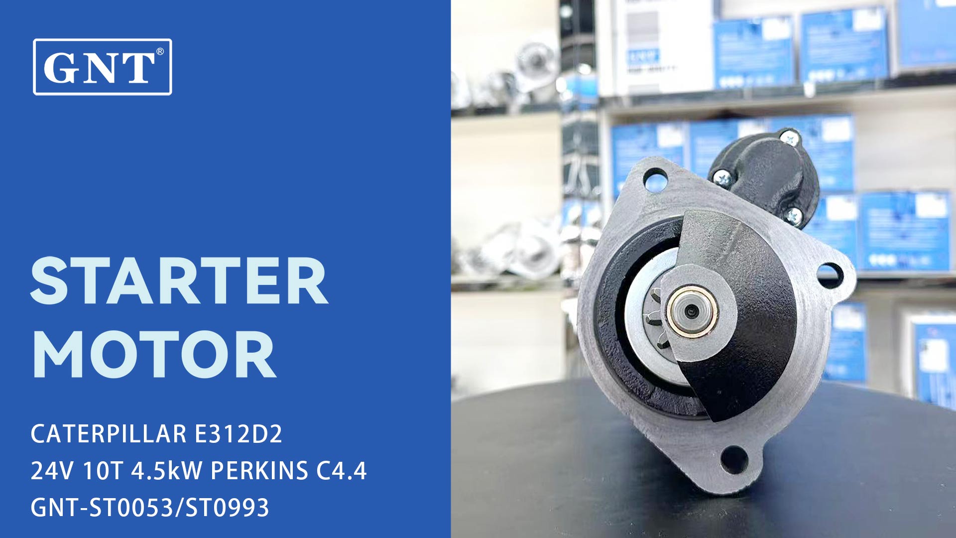 CATERPILLAR Starter PERKINS Engine C4.4-A 0-001-231-026, 0-001-231-027 ...