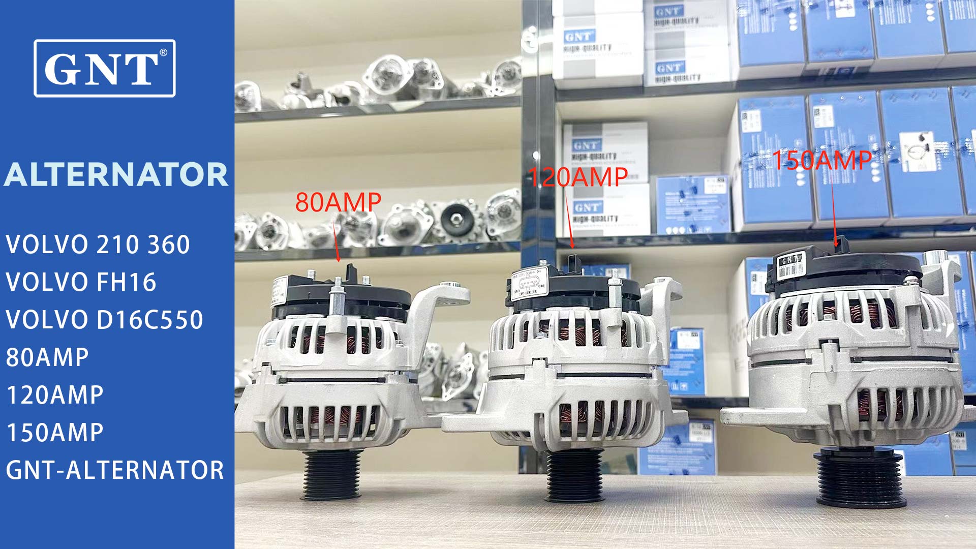 24V 150A Alternator for VOLVO D16C550 D9B260 D16C550 D9B310 D9B360 ...