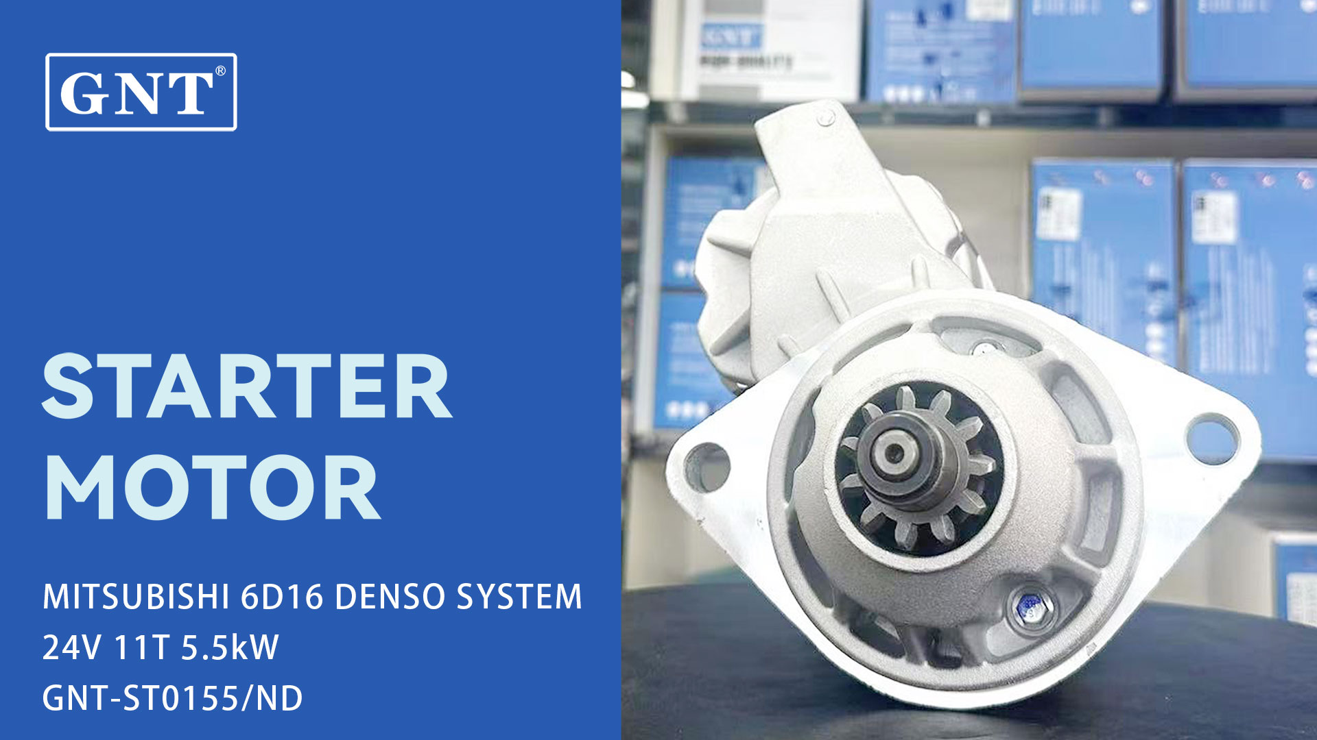 24V Starter Motor compatible with 6D16 Denso system Engine 600092 ...