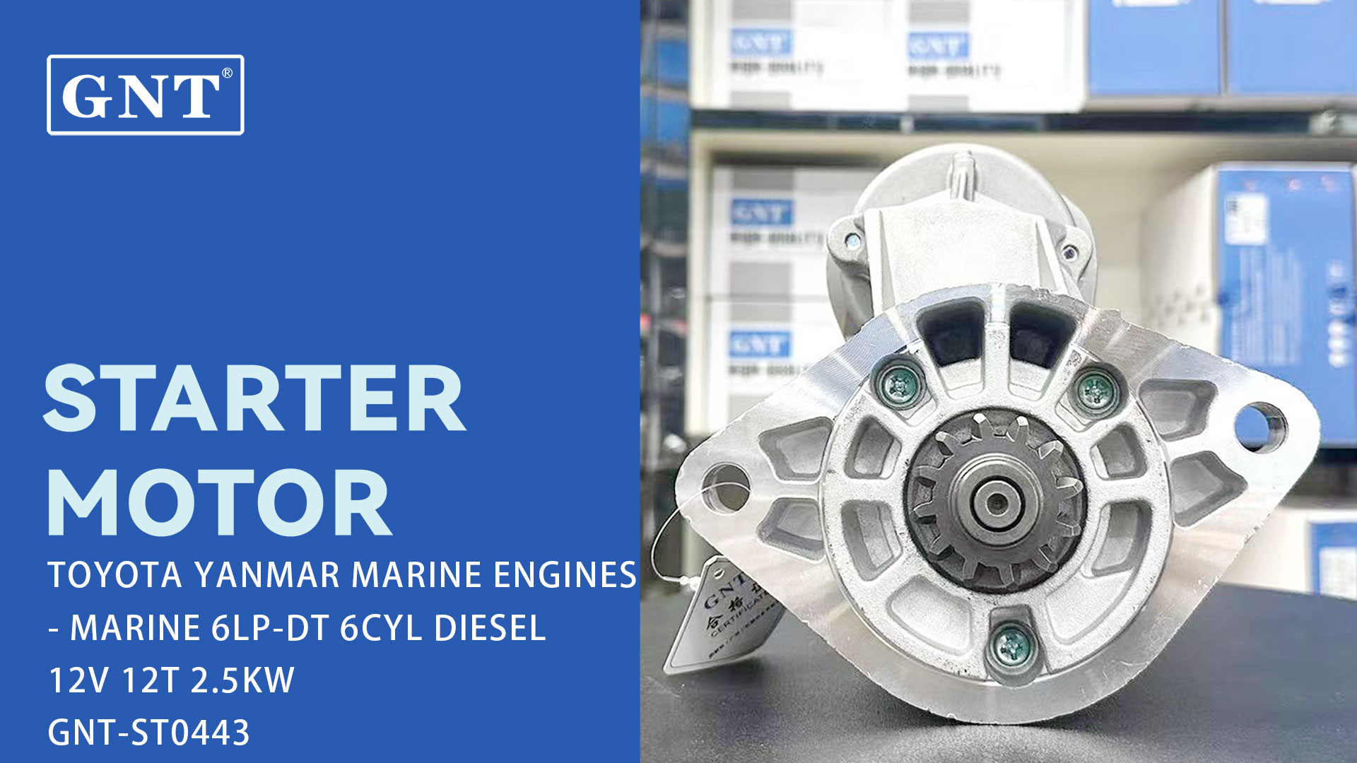 12V 12T Starter Motor for YANMAR MARINE Engine 2810017010 2810017040 ...