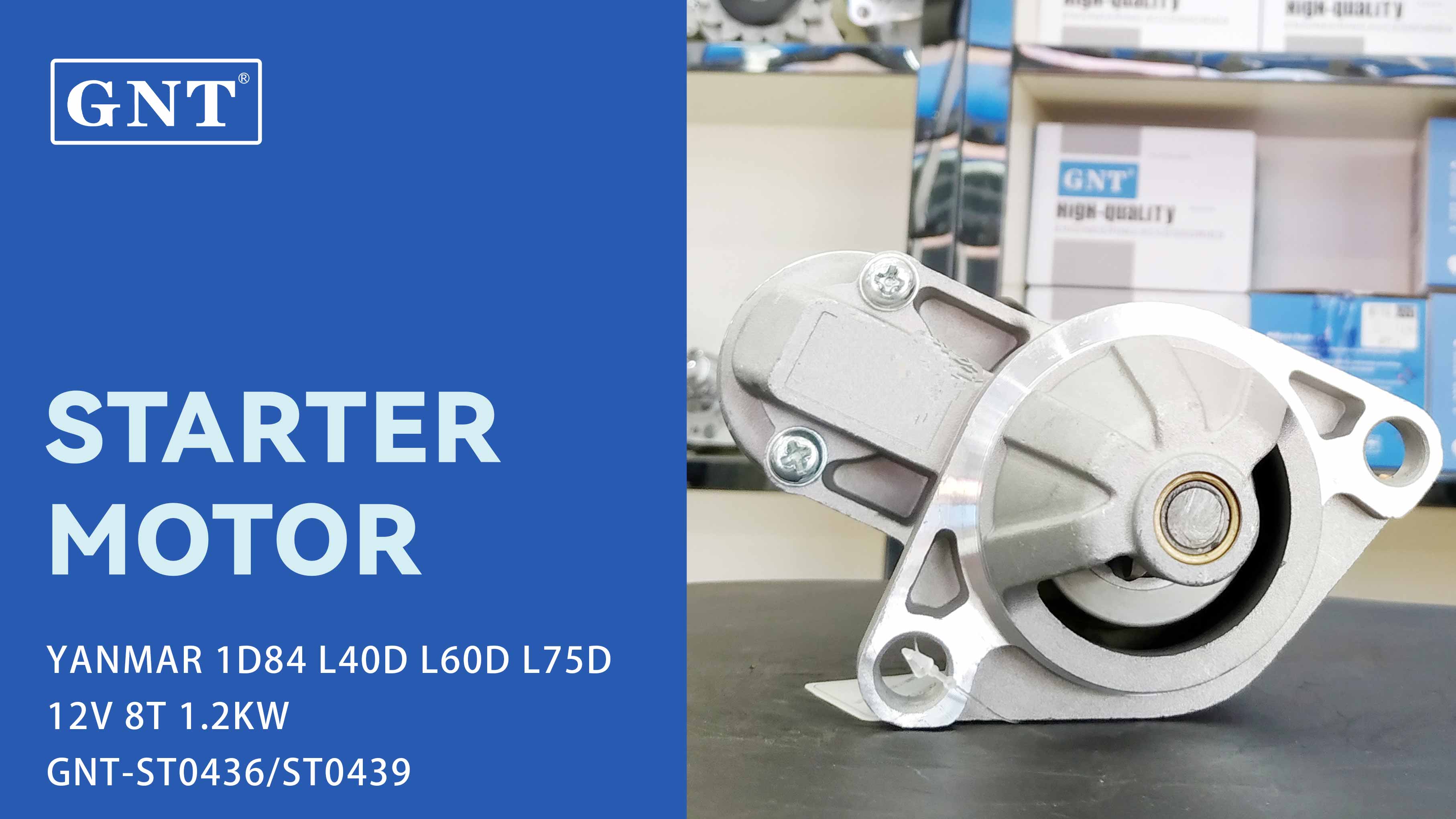 12V 8T Starter compatible with YANMAR 1D84 Engine LRS1164 LRS01164 ...