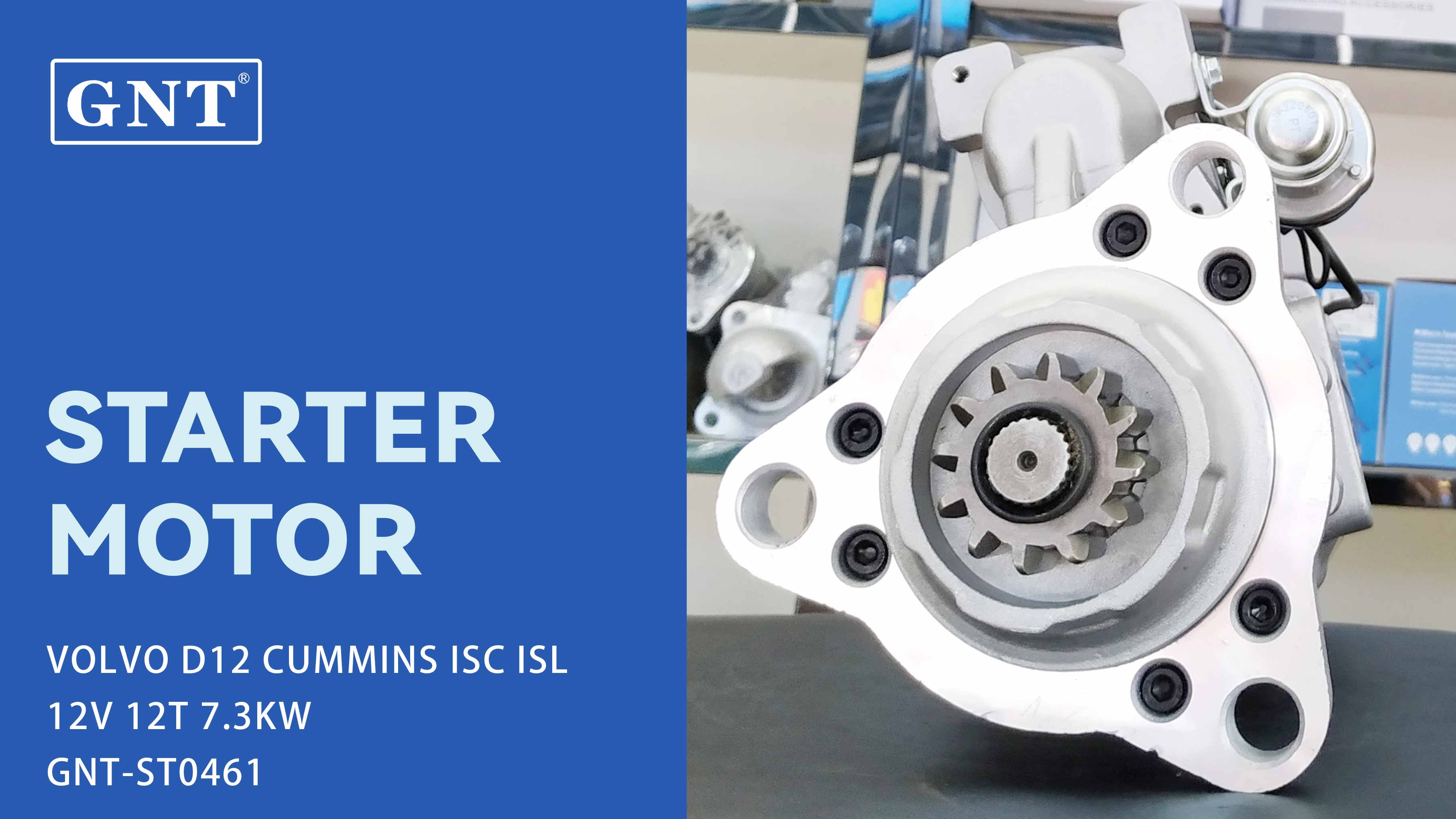 12V 12T Starter compatible with CUMMINS ISC ISL Engine M110R2615SE2D ...