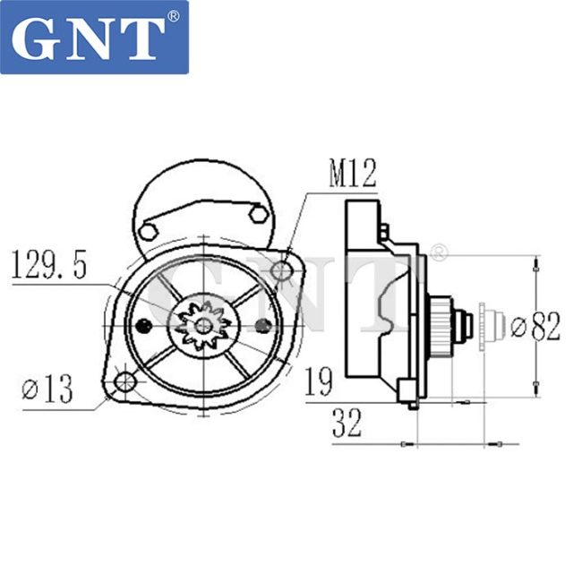 Starter motor for Toyota Forklift 1KZ Engine 228000-1780, 228000-5020 ...