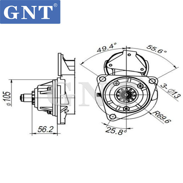 Starter Motor 2FD TOYOTA ISUZU Engine 0280005300 0280005302 11811001891 ...
