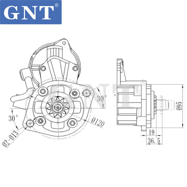 Starter Motor fits KOMATSU 4D95 NIKKO System Engine 6008633110 ...