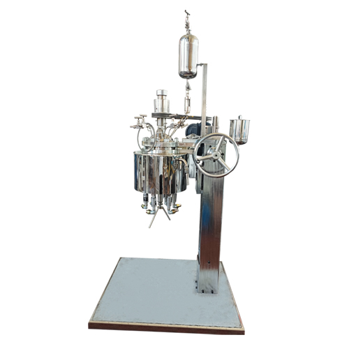 5L inconel high pressure lab reactor with adding tank manul lifting