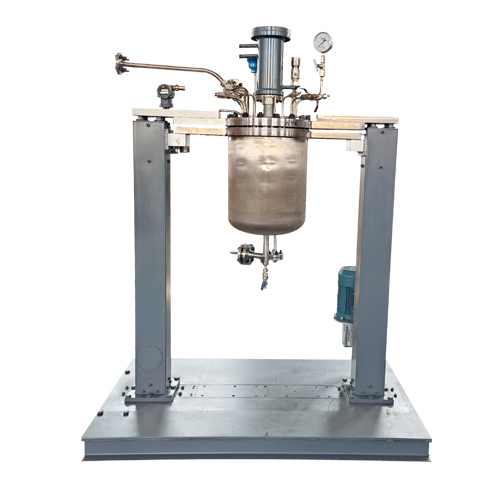 30L Nickel lab reactor with lifting flipping rack