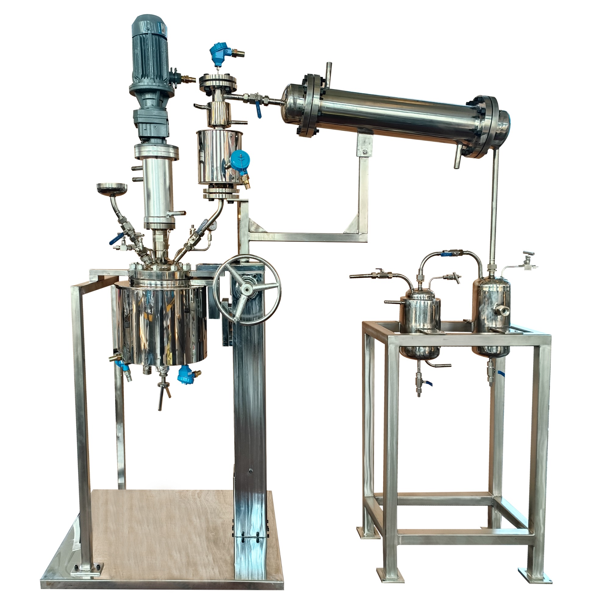 5L distillation reactor with adding tank