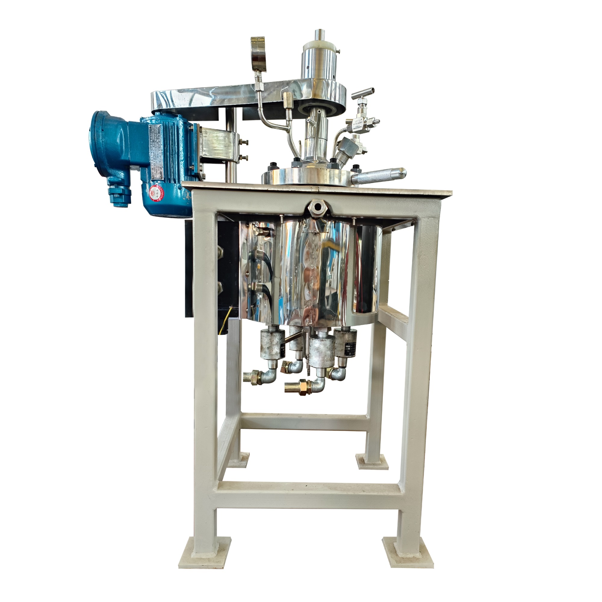 2L S304 lab reactor with explosion proof motor