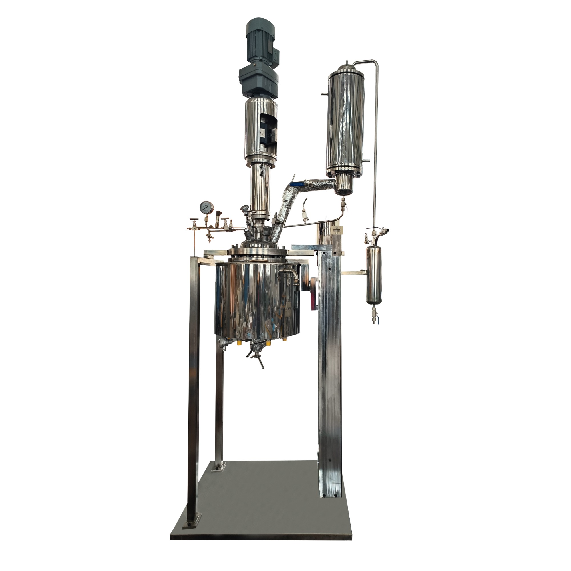 20L mechanical sealed reactor with lifting device with condenser