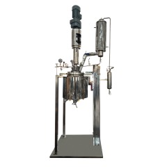 20L mechanical sealed reactor with lifting device with condenser