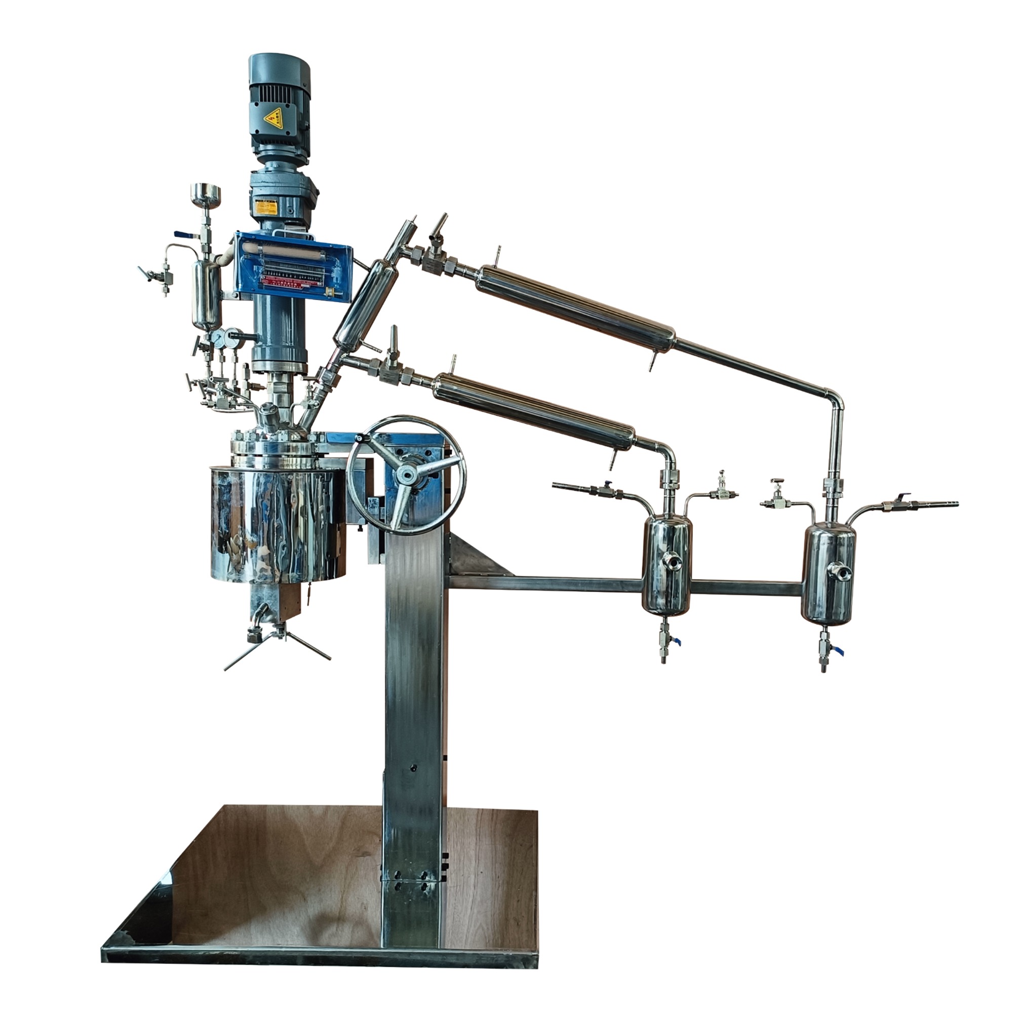 3L esterification reactor with manual lifting rack
