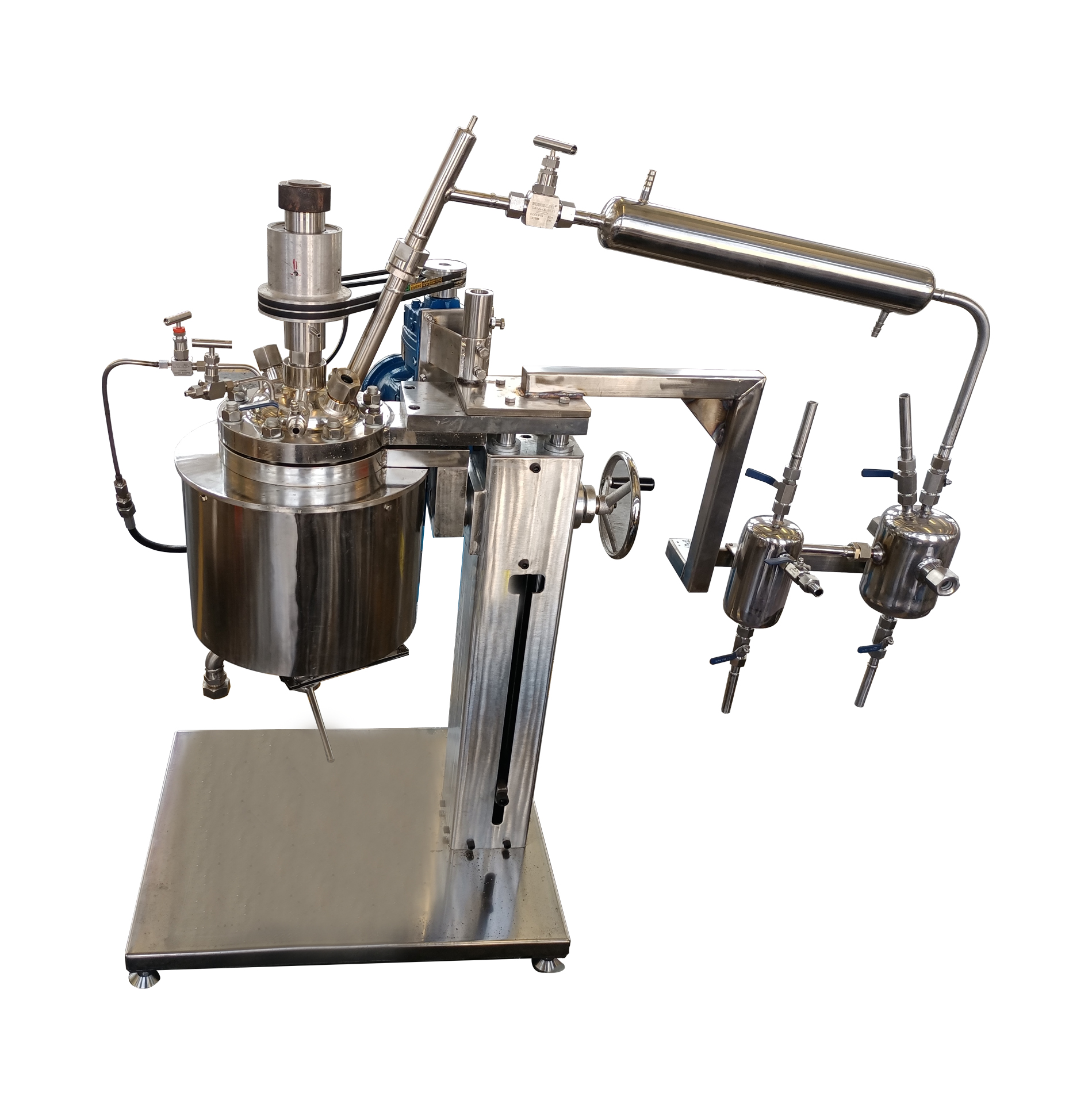 5L esterification reactor with lifting rack