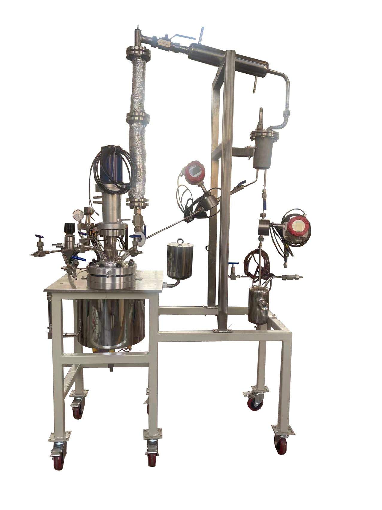 2L distillation reactor with two condensers