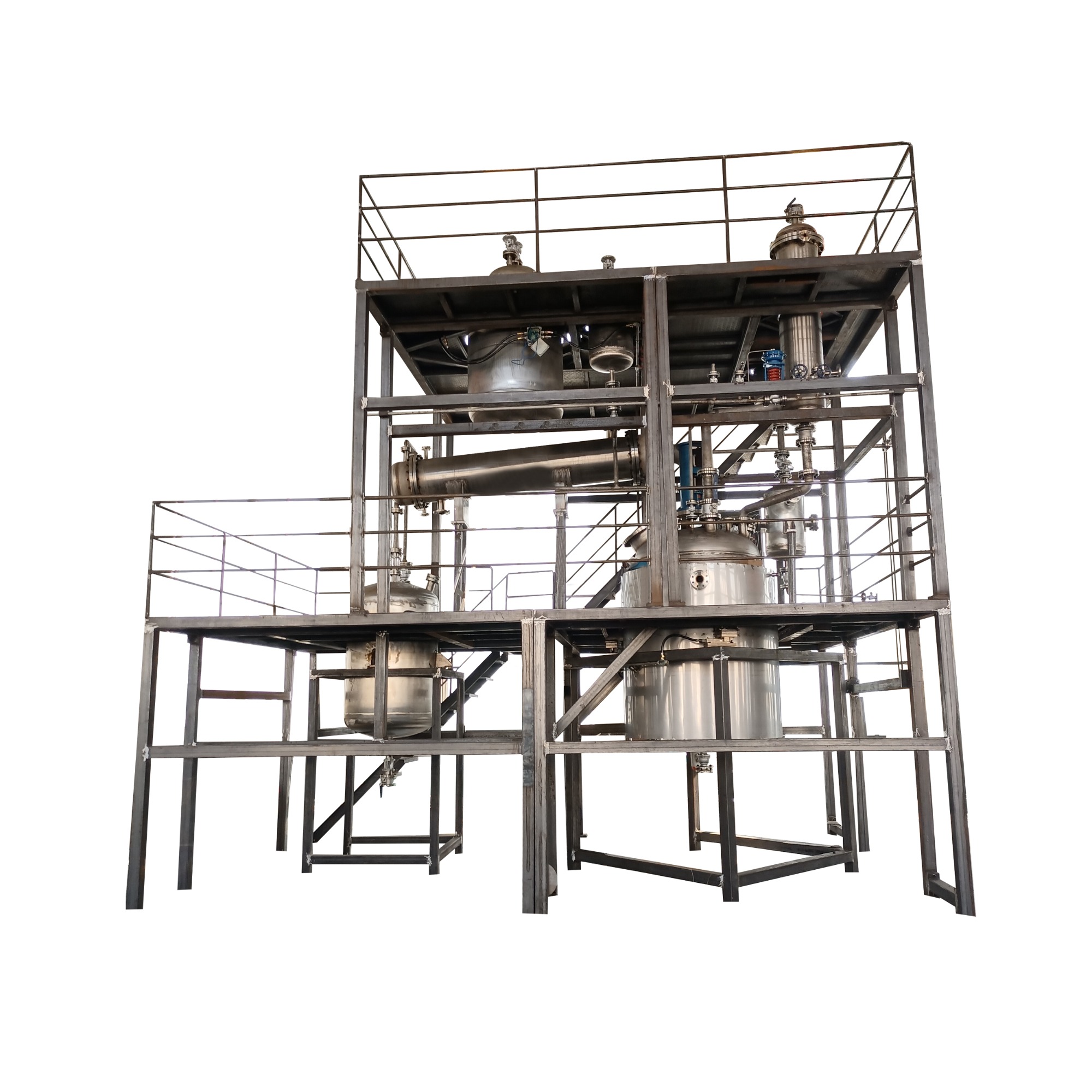 2000L pilot plant consists of three reactors condenser feeding tank