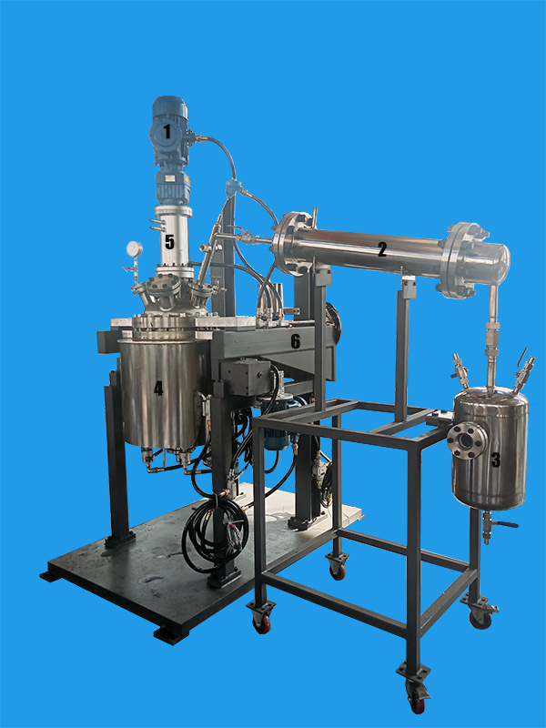 stainless steel jacket reactor for polymer synthetic mateiral research