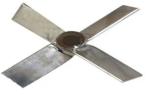 Turbine stirring paddle for reaction kettle