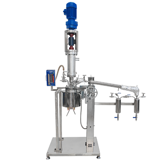 1L polyester reactor for lab research purpose with jacked heating