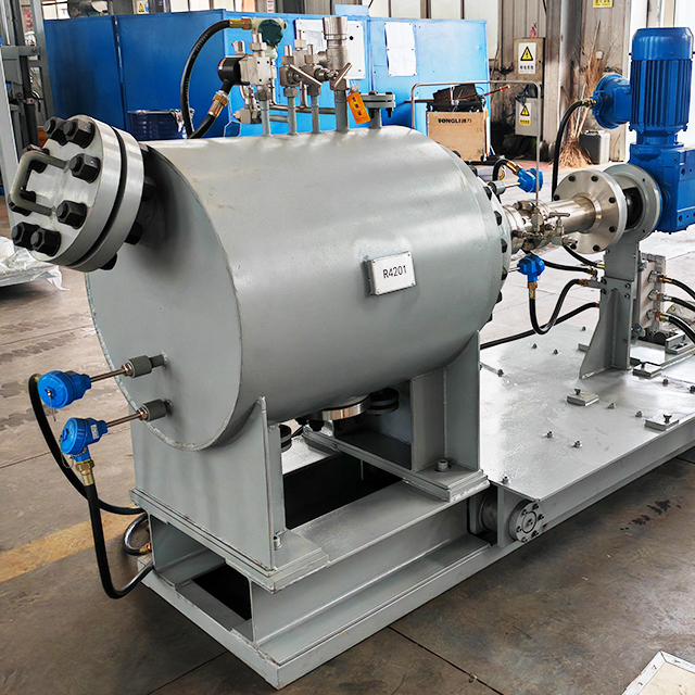 Horizontal Hastelloy composite plate reactor with magnetic sealed